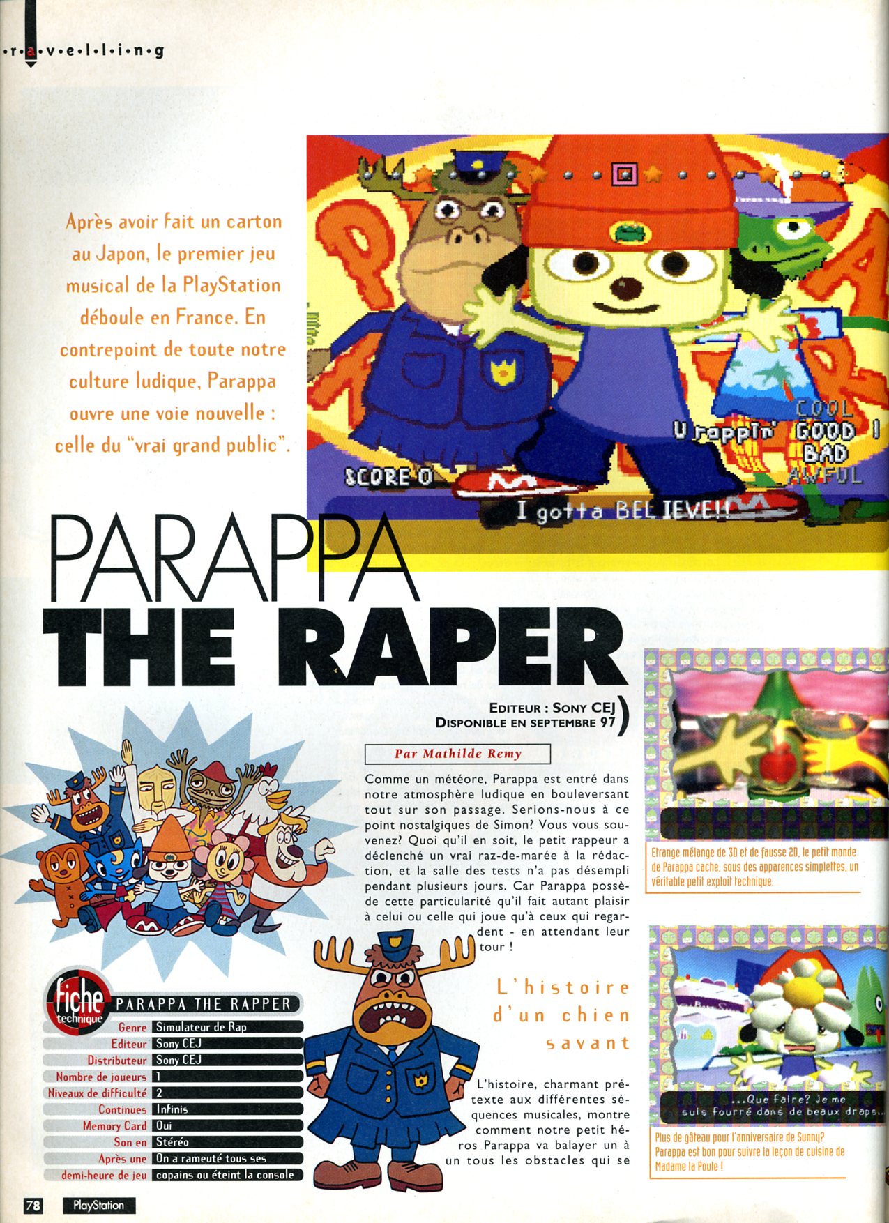 PaRappa the Rapper - 01 - Albums des jeux - RomStation